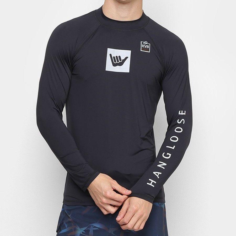 Camiseta Manga Long Hang Loose de Lycra para Surf Tee - Masculina ...