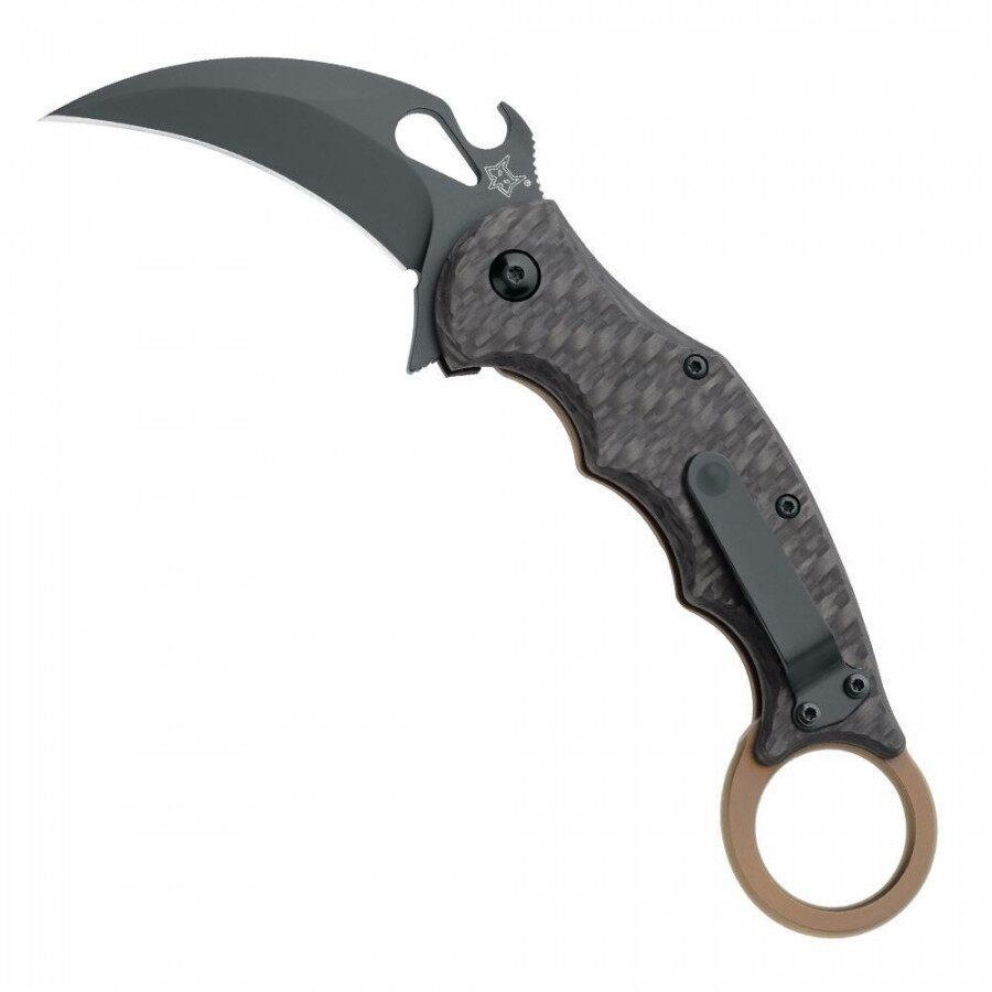 Canivete de Camping Fox Knives Karambit com Fibra de Carbono Cerakote ...
