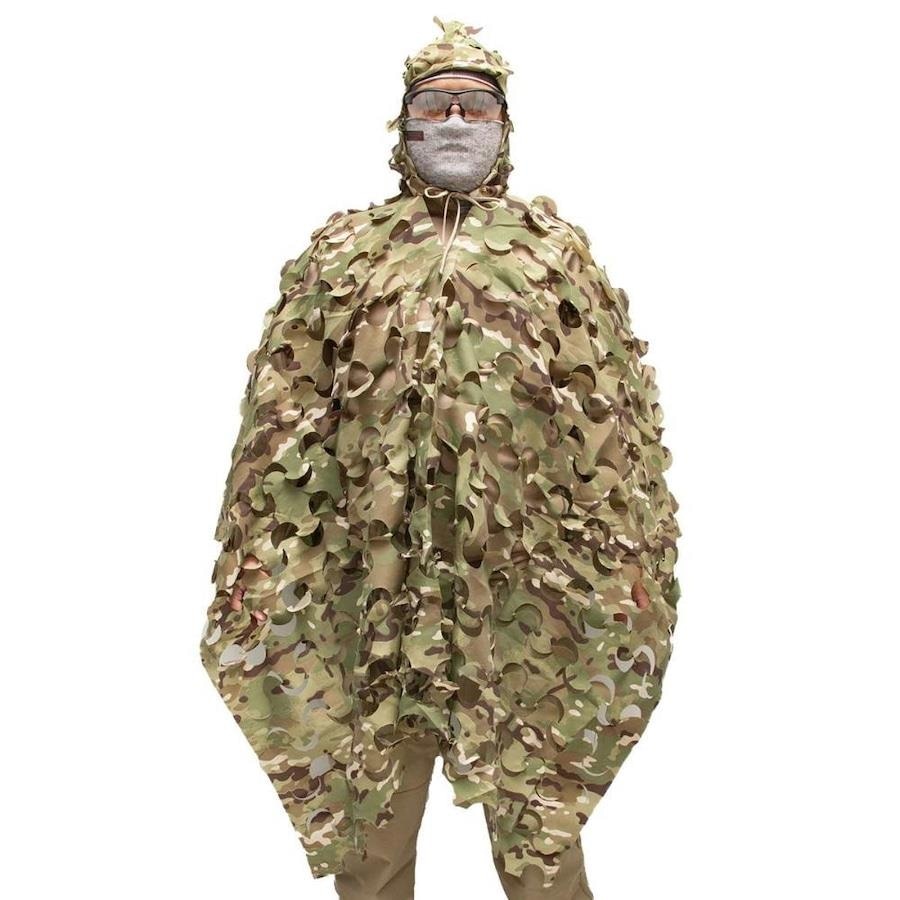 Poncho Safo Ghillie Sniper com Capuz Airsoft Multicam Nylon - Centauro