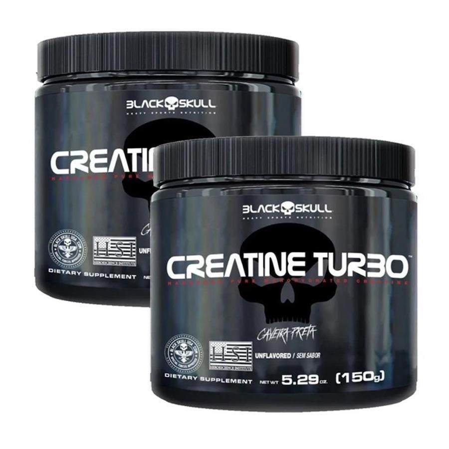 Kit de Creatina Creatine Black Skull Caveira Preta - 150g - 2 unidades ...