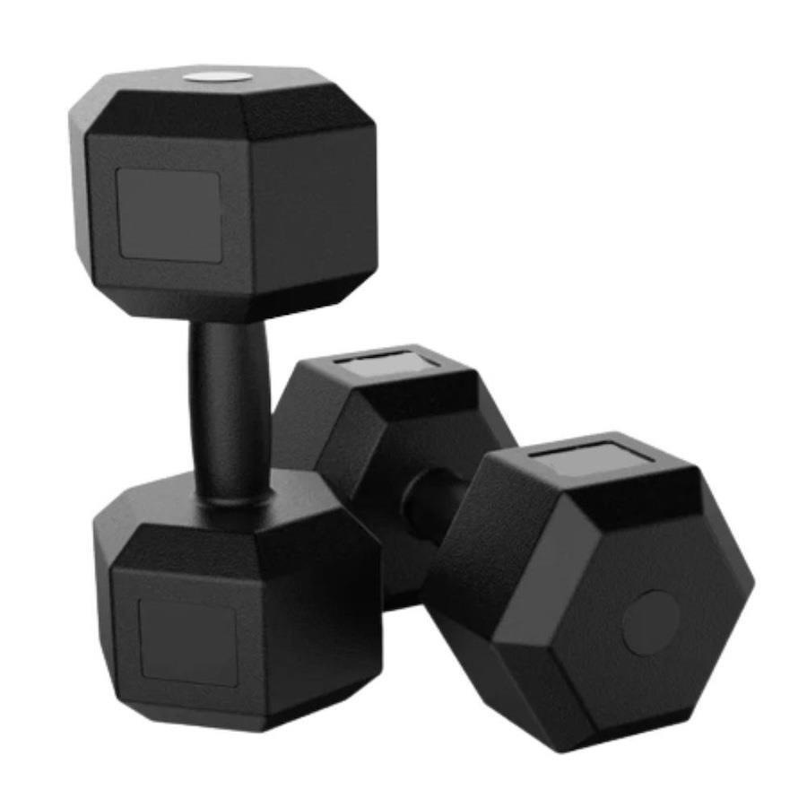 Par de Halteres Dumbell Bonafit Cement Sextavado - 2kg - Centauro