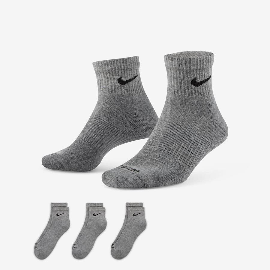 Kit de Meias Nike Everyday Plus Cushioned - Masculina - 3 Pares - Centauro