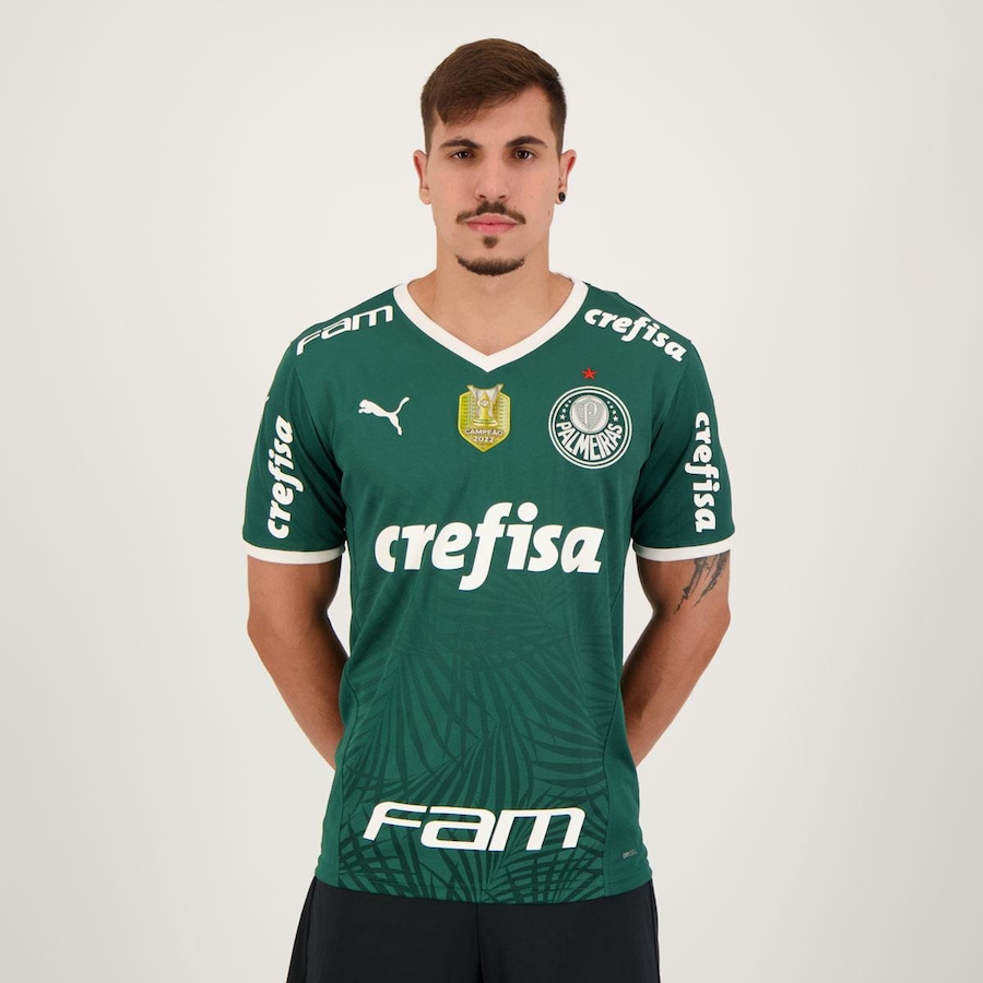Camisa do Palmeiras Puma I 2022 Campeão Brasileiro - Masculina - Centauro