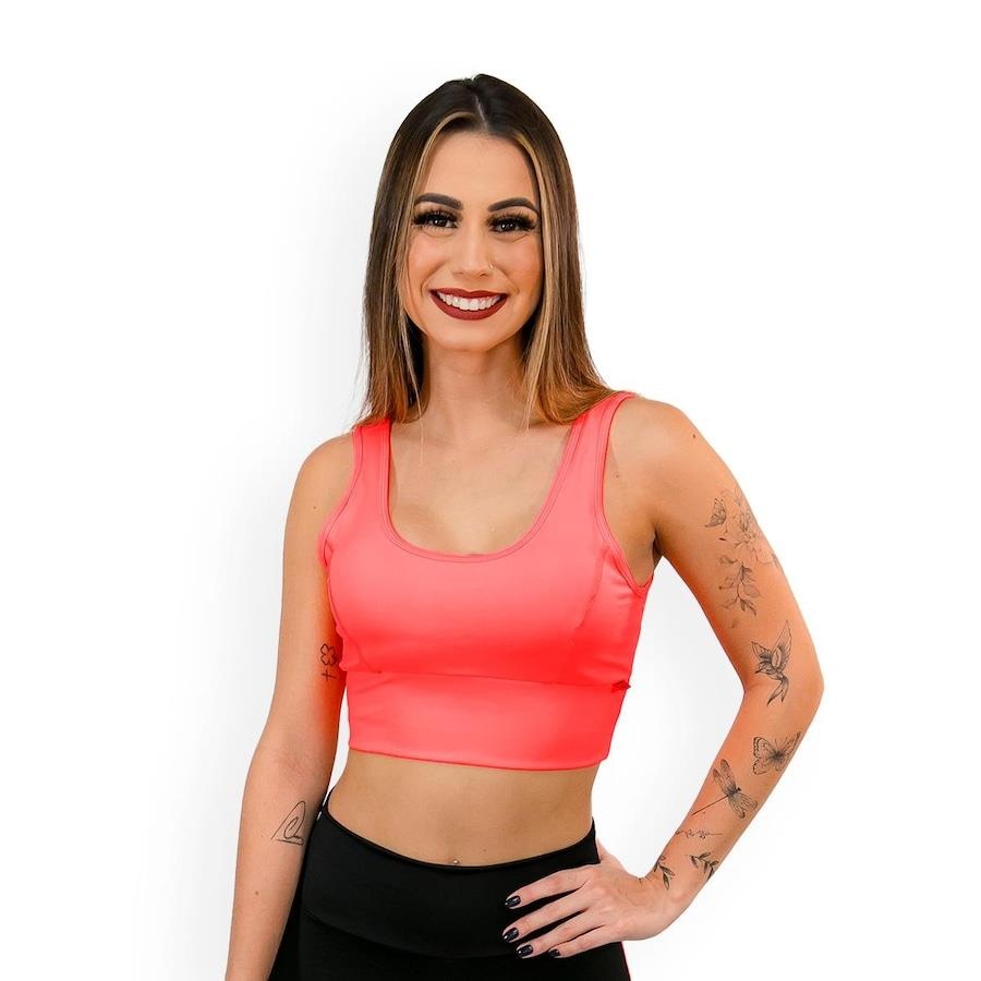 Top Regata Lavicta Fitness Cós Alongado Com Bojo Removível - Adulto ...