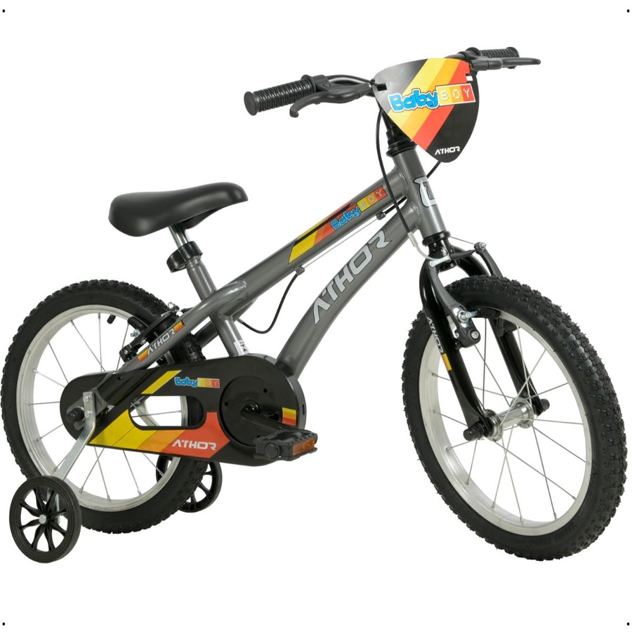 Bicicleta Athor Baby Boy com Rodinha - Aro 16 - Freio V-Brake - 1 ...