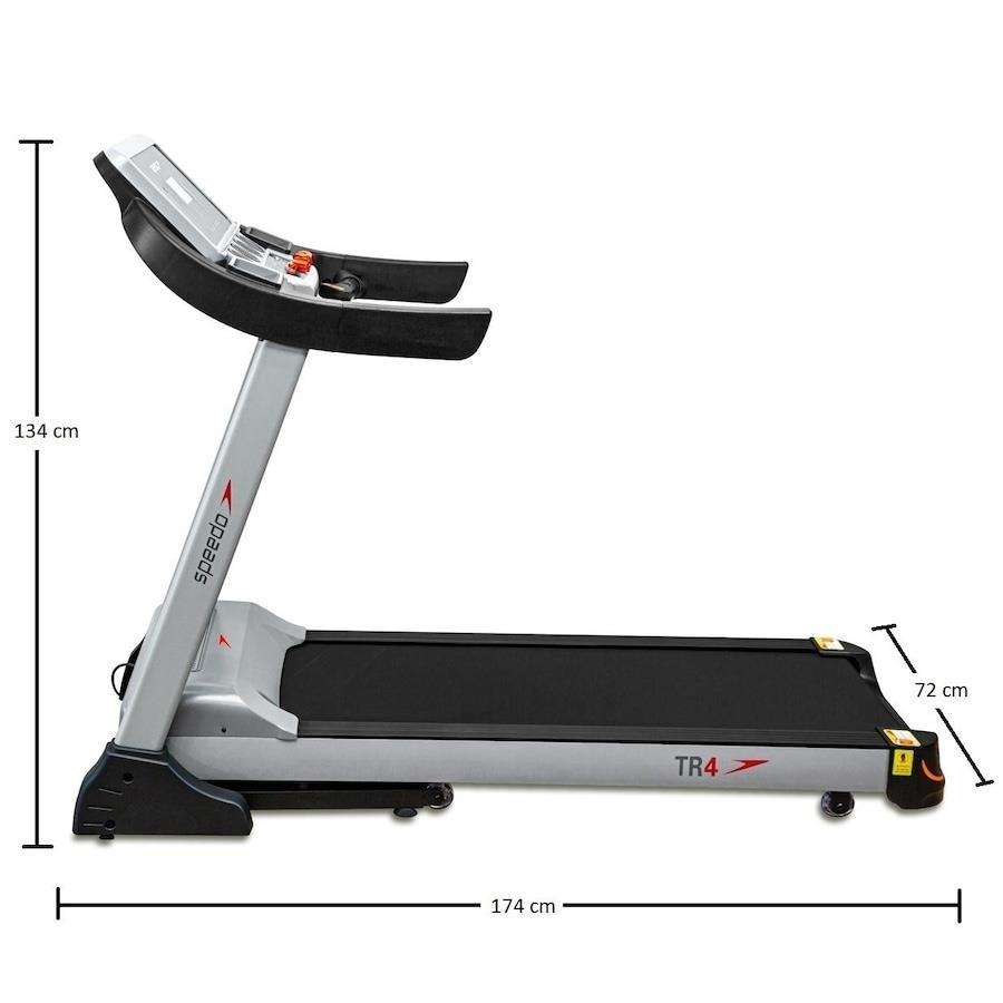 Esteira Speedo TR4 c/ Inclinação Eletrônica até 16km/h - 220V - Centauro