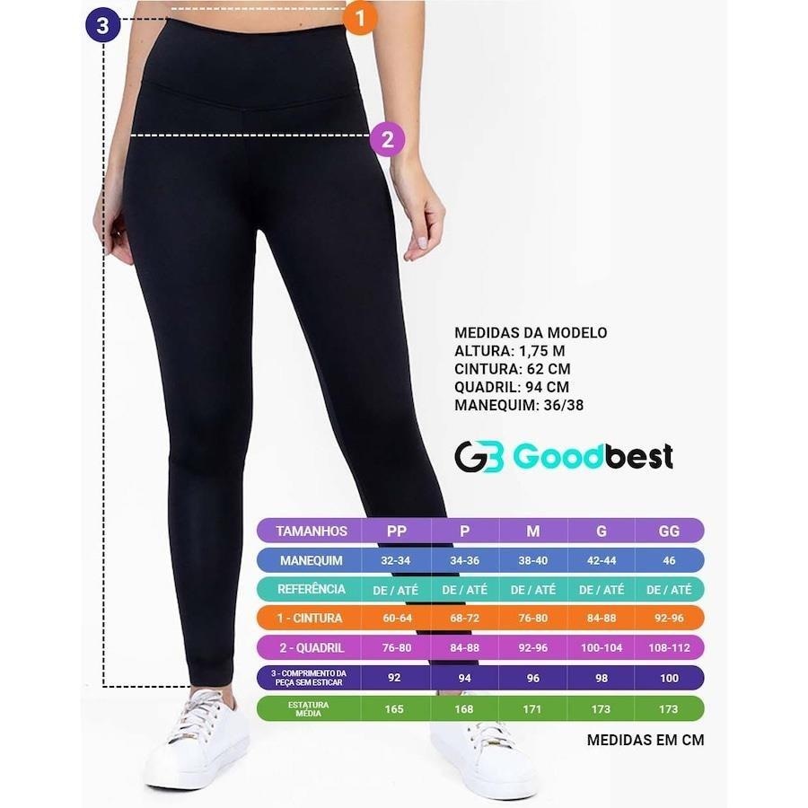 Calça Legging Suplex Goodbest Cintura Alta - Feminina - Centauro