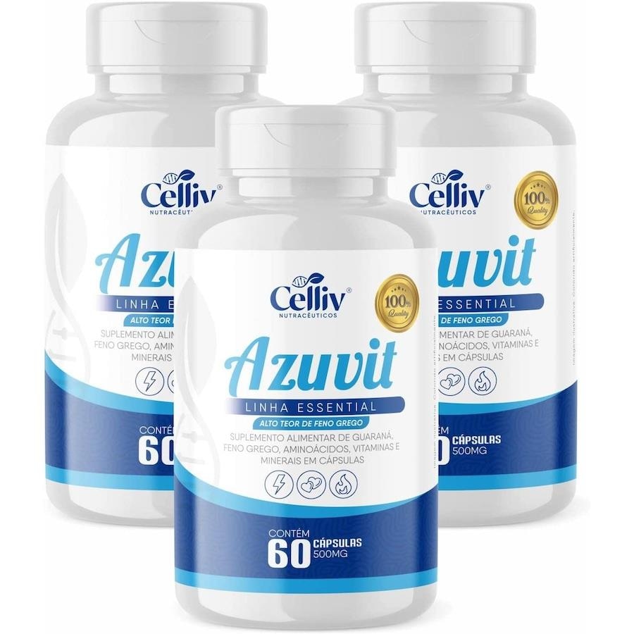 Kit Azuvit Celliv - 60 Cápsulas - 3 Unds - Centauro